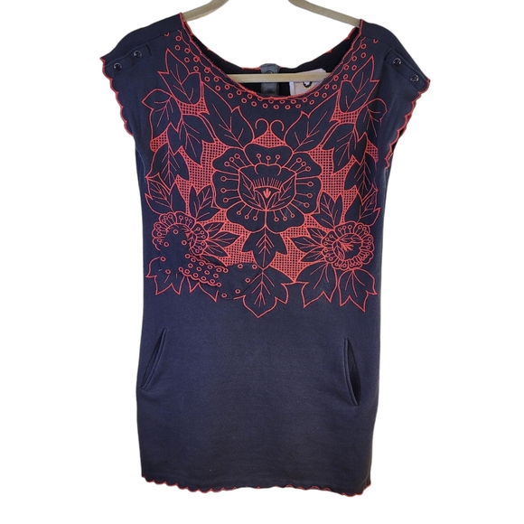 Mayle | Dresses | Mayle Embroidered French Terry Mini Dress P N | Poshmark